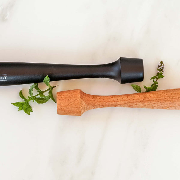 Natural Hardwood Extra Long Cocktail Muddler - W/GOOD CO.