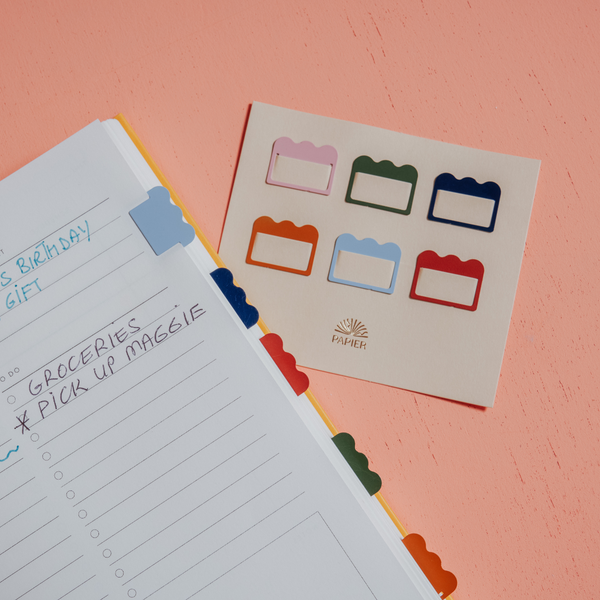 Cloud Multicolor Metal Index Tabs - W/GOOD CO.